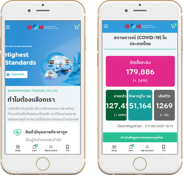 bom.co.th บริษัทนำเข้าและตัวแทนจัดจำหน่าย ถุงมือยาง และวัคซีน - บ้านทำ ...